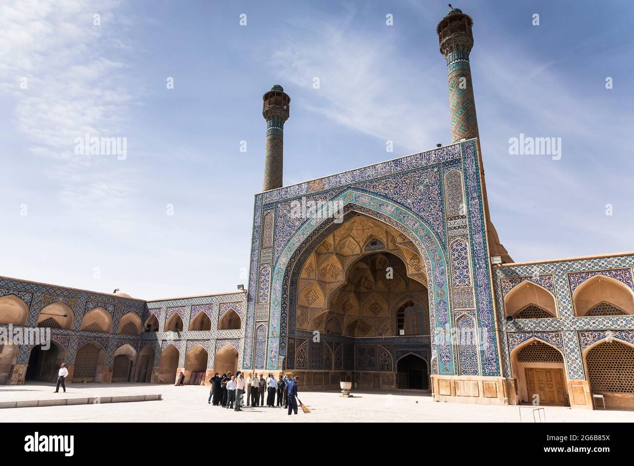 Main building(prayer hall) and courtyard of Friday mosque(Jameh mosque ...