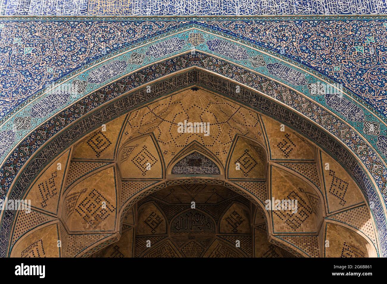 Tile work of main building(prayer hall) , Friday mosque(Jameh mosque ...