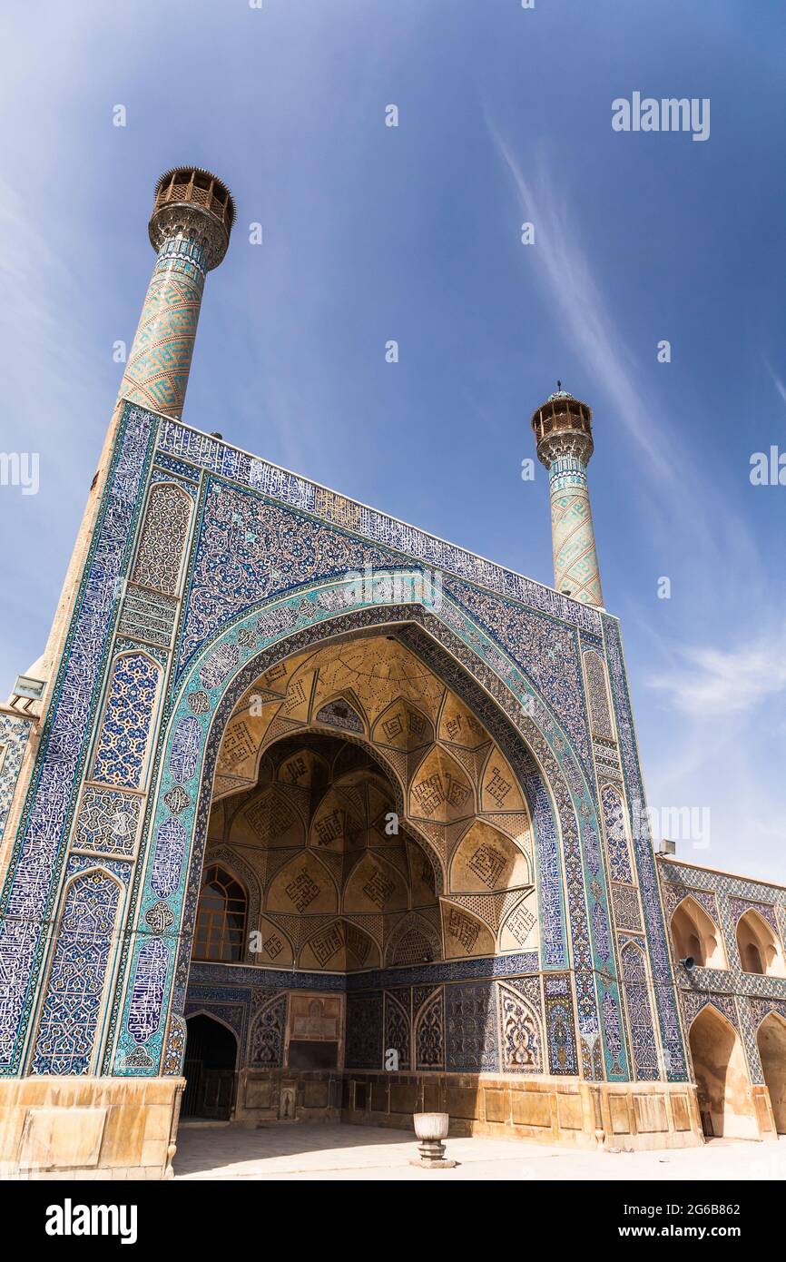 Main building(prayer hall) and courtyard of Friday mosque(Jameh mosque ...