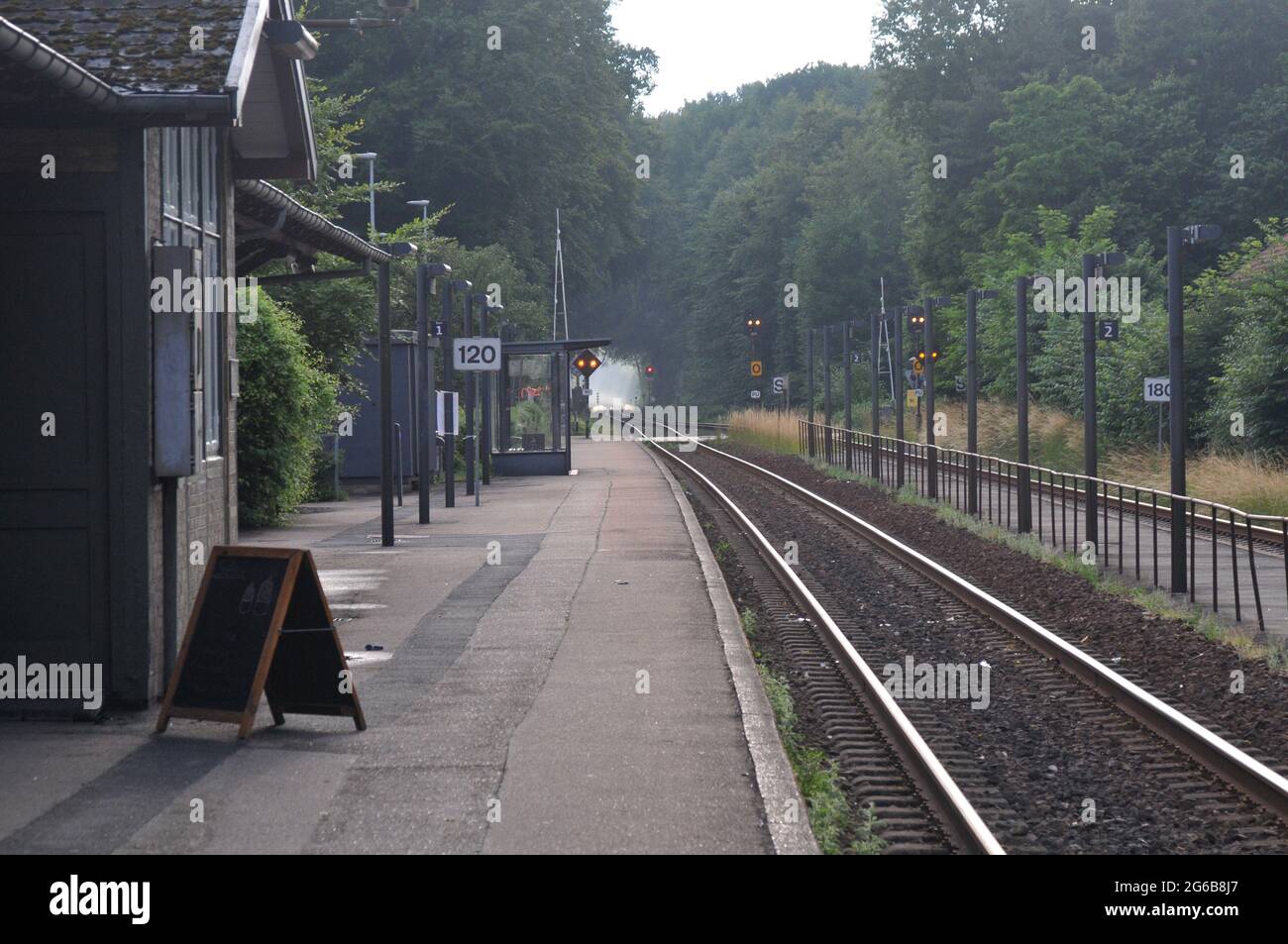 Jyderup Denmark. 04 July 2021, Danish public train transport in danish ...