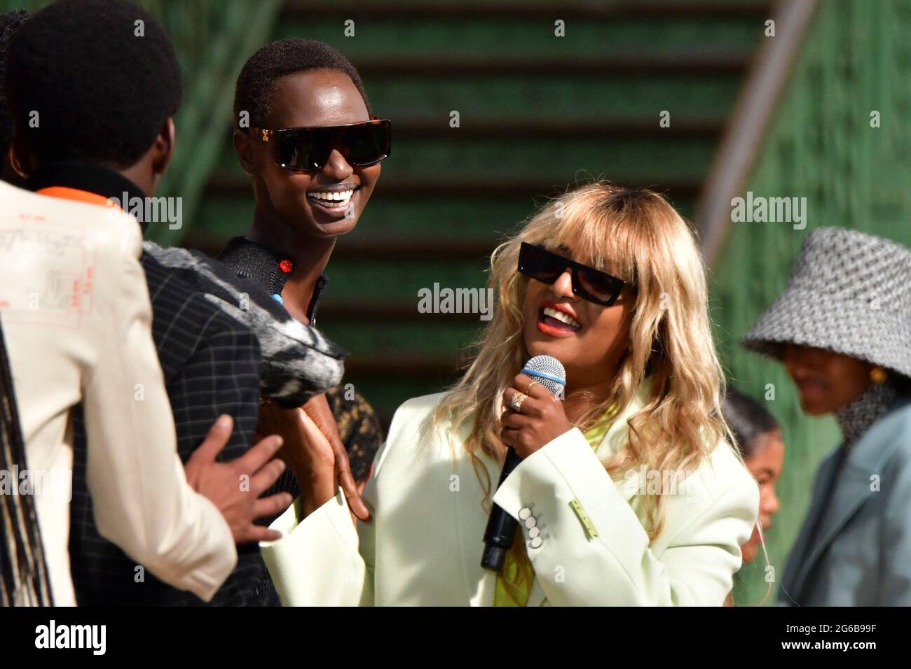 British-Sri Lankan rapper Mathangi "Maya" Arulpragasam aka M.I.A with ...