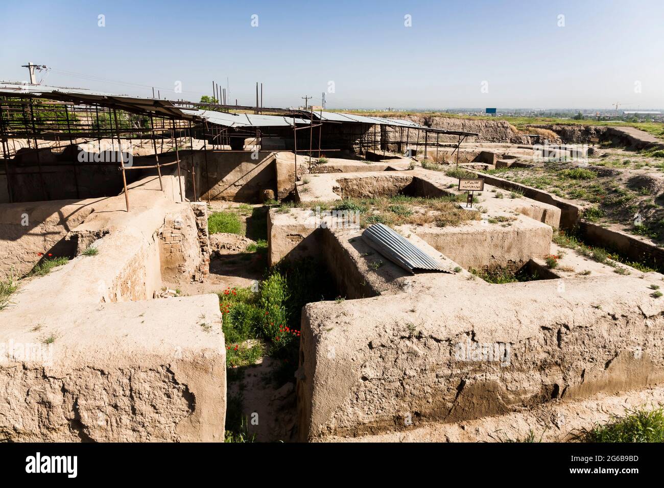 Excavation site of ancient Ecbatana hill, Hamedan(Hamadan), Hamadan ...