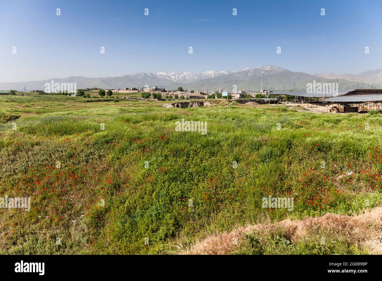 Excavation site of ancient Ecbatana hill, Hamedan(Hamadan), Hamadan ...
