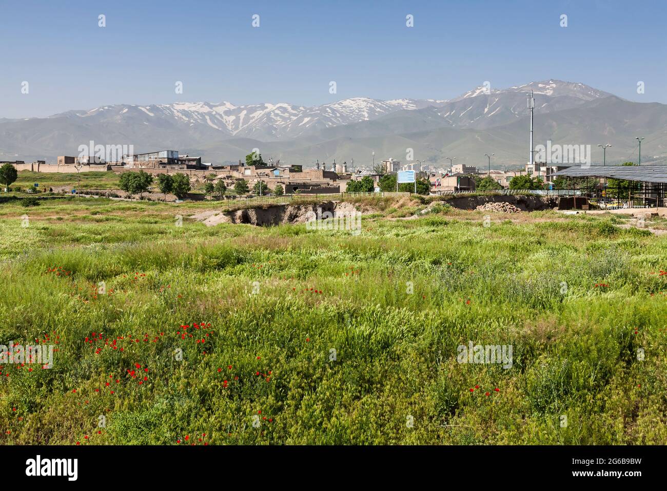 Excavation site of ancient Ecbatana hill, Hamedan(Hamadan), Hamadan ...