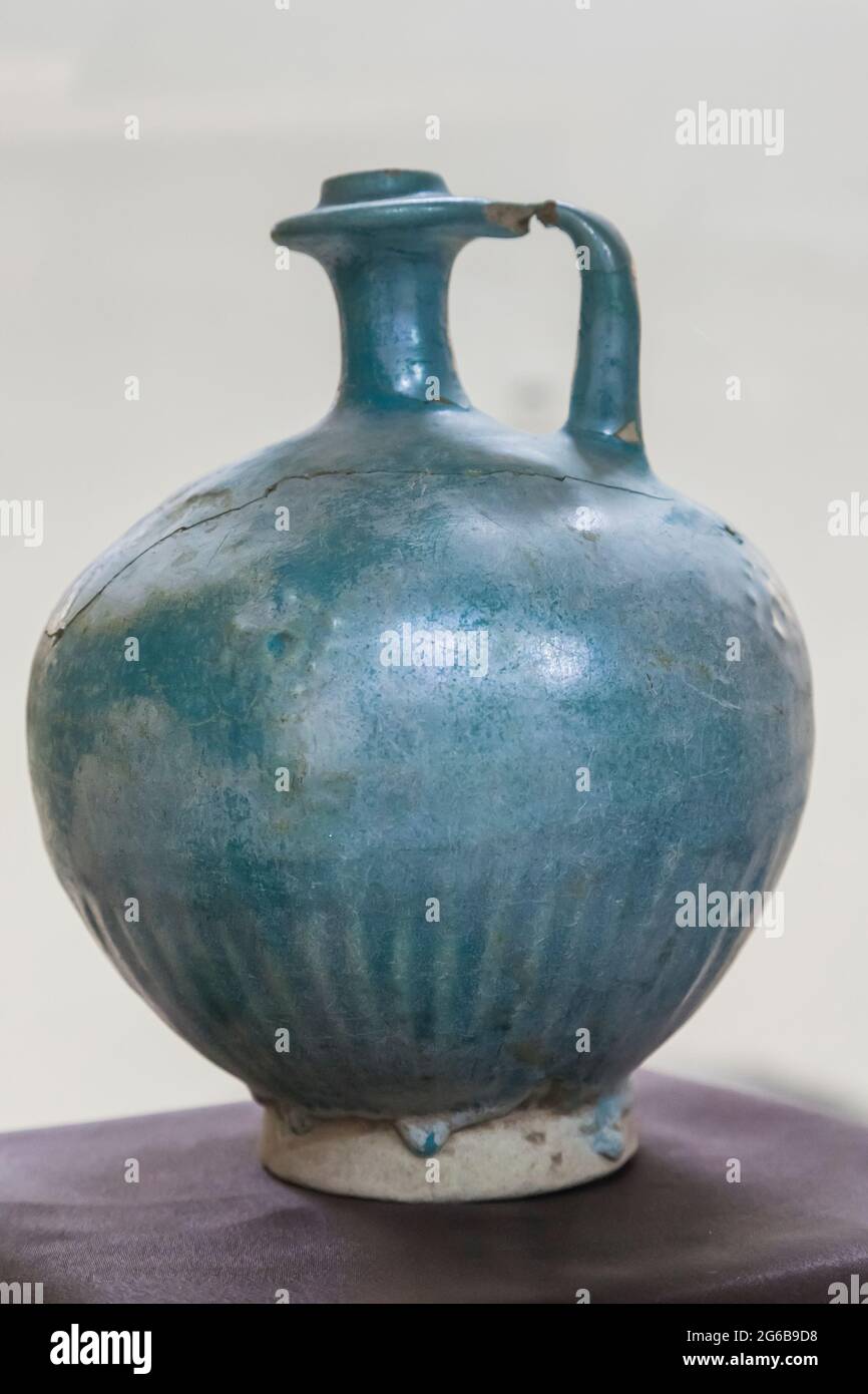 Enameled earthen vessel, Hamadan Archeological Musuem, ancient Ecbatana ...