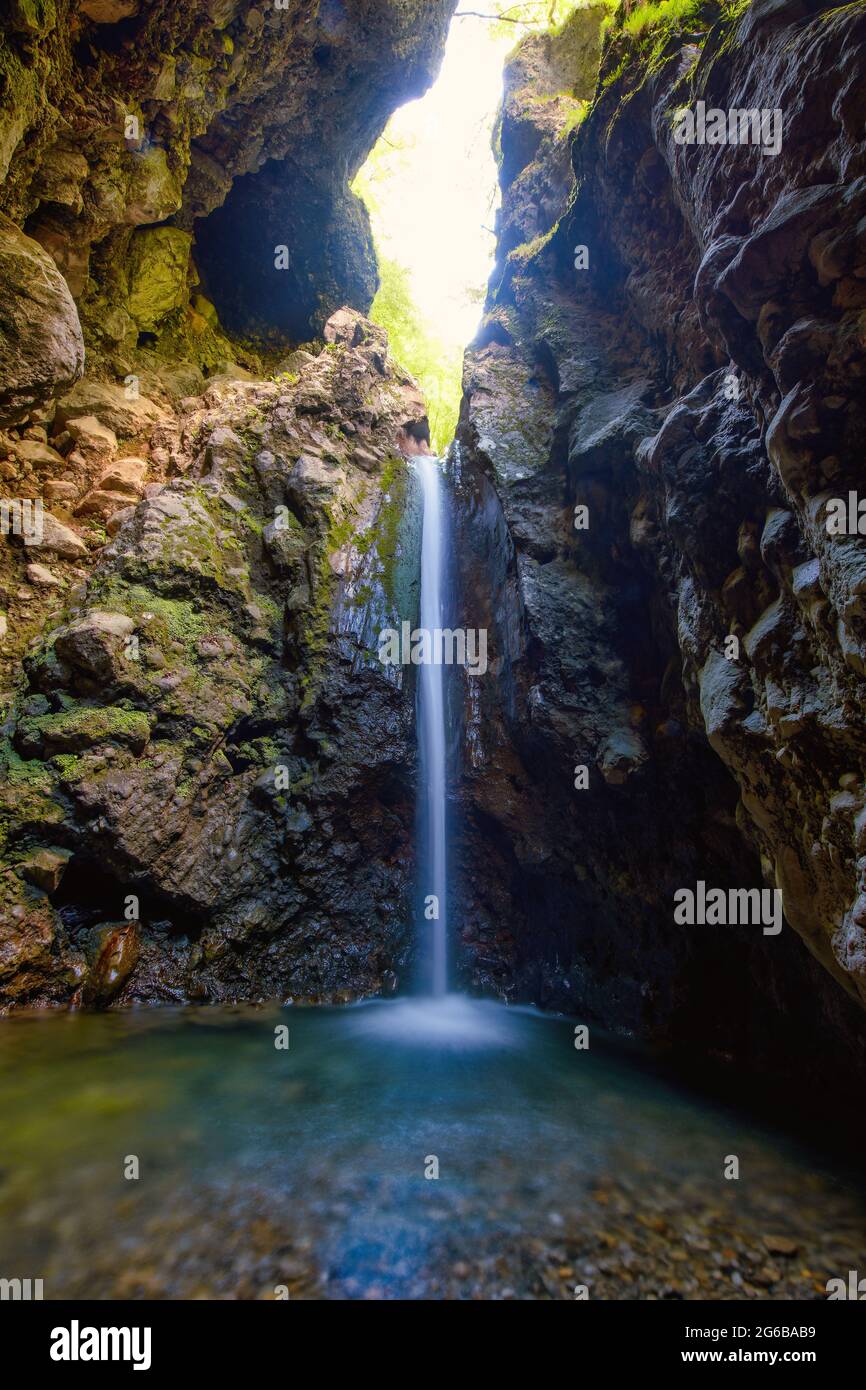 Cave of the partisans in the taleggio valley Brembana Bergamo Italy ...