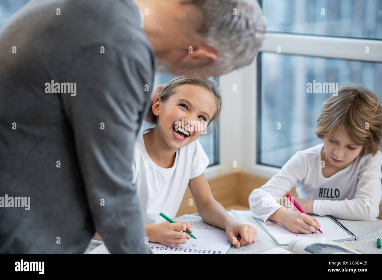 Kids and adult hi-res stock photography and images - Alamy