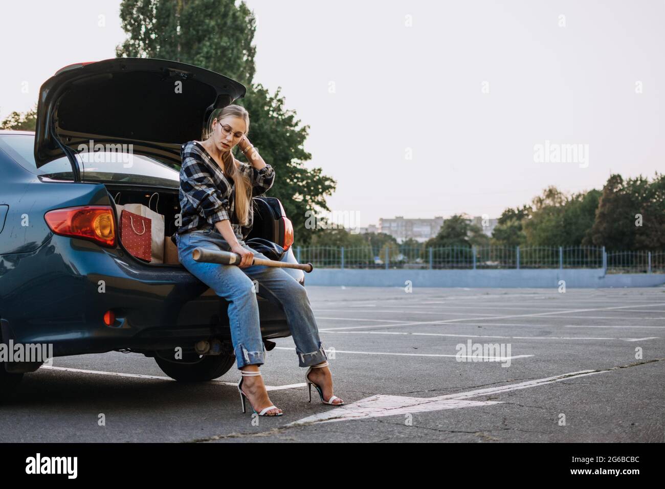 Girl power, feminism, women self-defense. Portrait of woman with ...