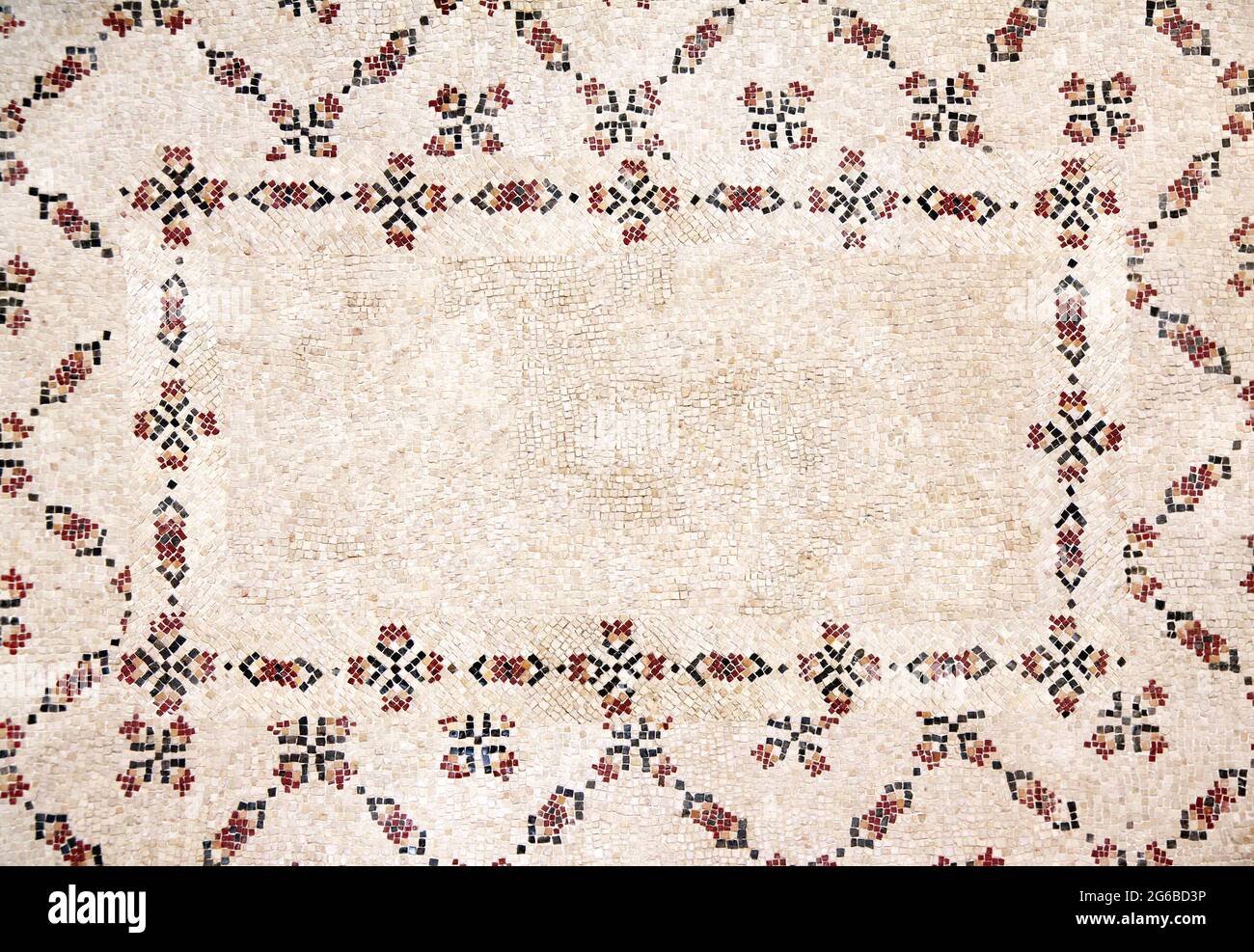 Horizontal ancient byzantine natural stone tile mosaics with floral ...