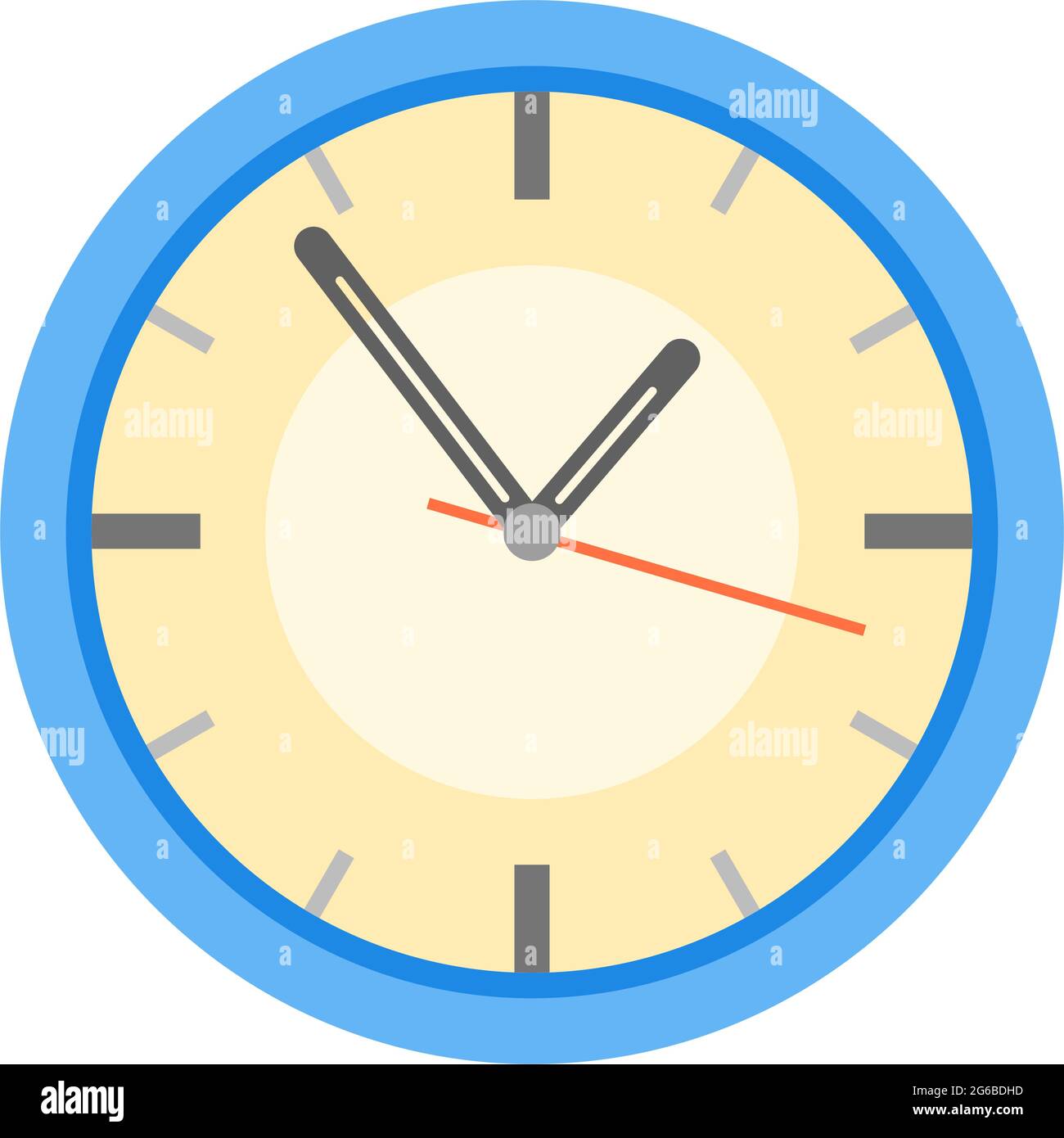 Clock vector, time icon, round wall watch illustration Stock Vector ...