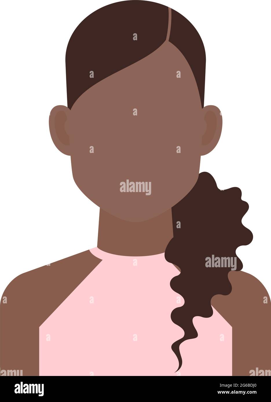 Hispanic young woman avatar icon vector isolated Stock Vector Image ...