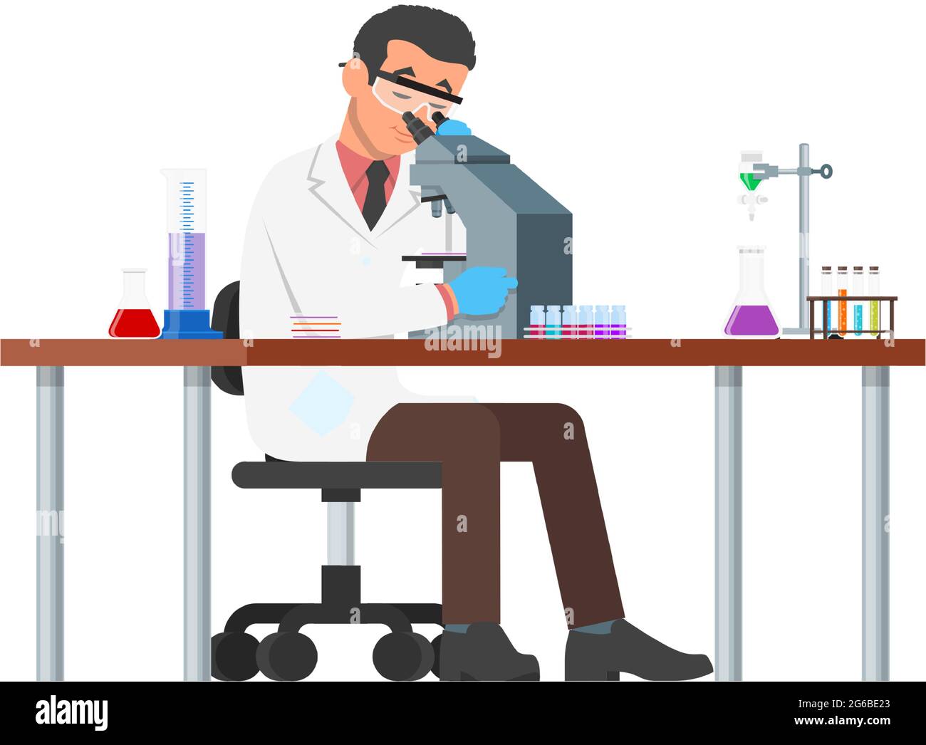 Scientist Microscope Clipart
