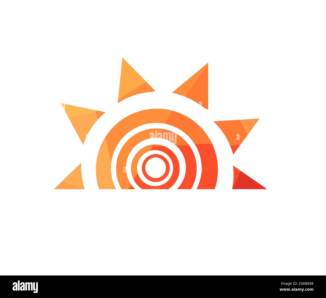 Vector illustration of sunrise sun Stock Vector Image & Art - Alamy