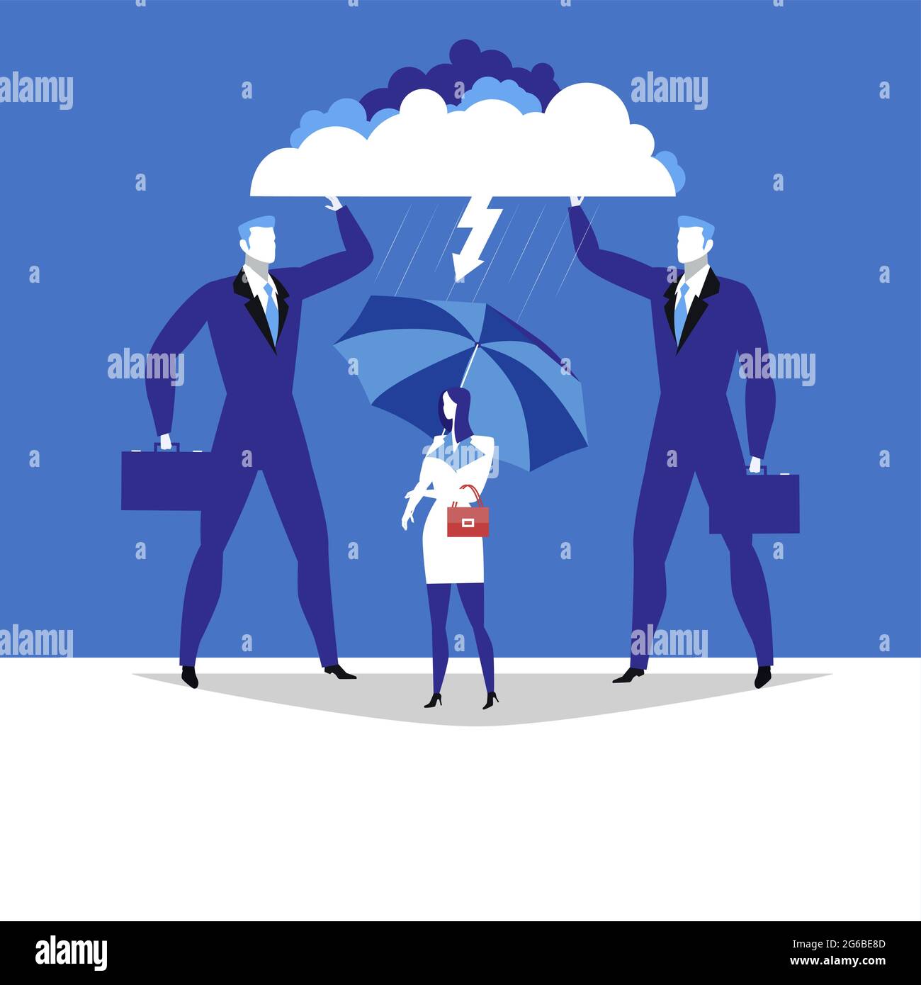 My supervisor concept vector illustration in flat style Stock Vector ...