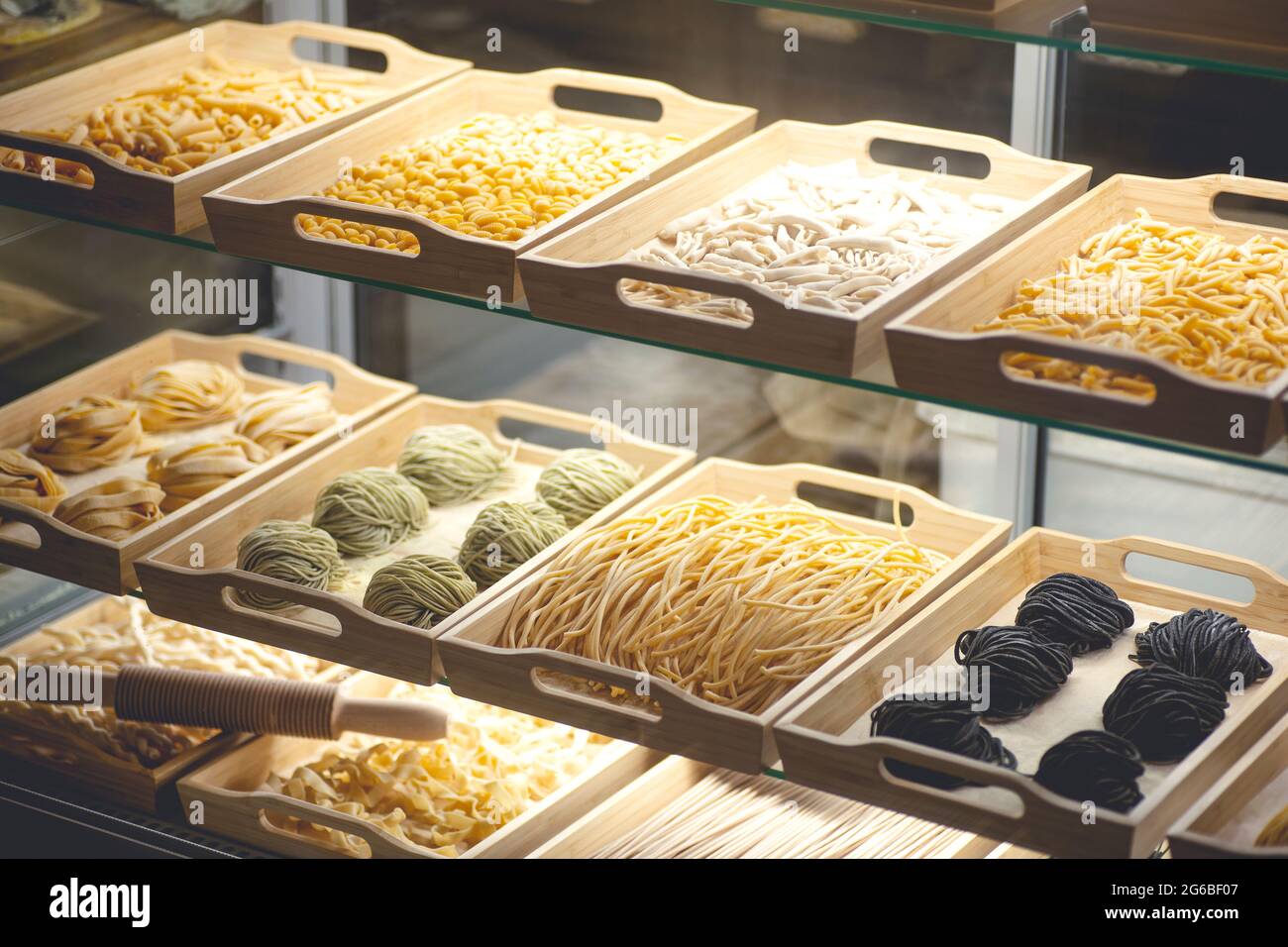 Fresh pasta. Handmade homemade Italian pasta made with fresh ...