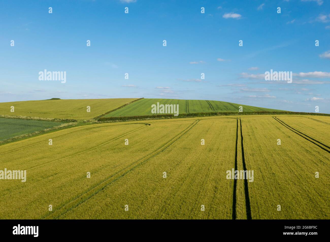 Aerial view of fields in Wiltshire Stock Photo - Alamy
