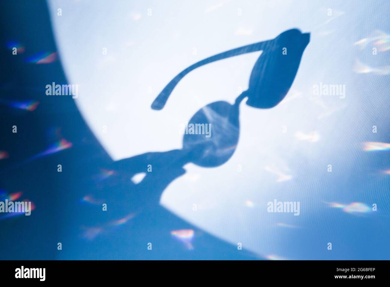 Abstract shining summer background with sunglasses shadow Stock Photo ...
