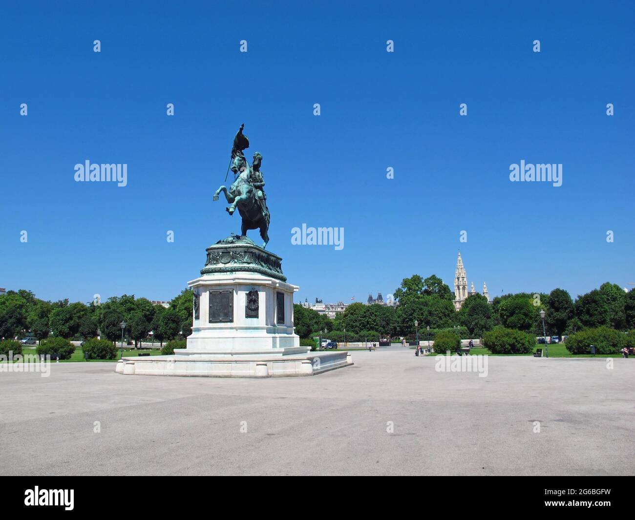 The monument in Vienna, Austria Stock Photo - Alamy