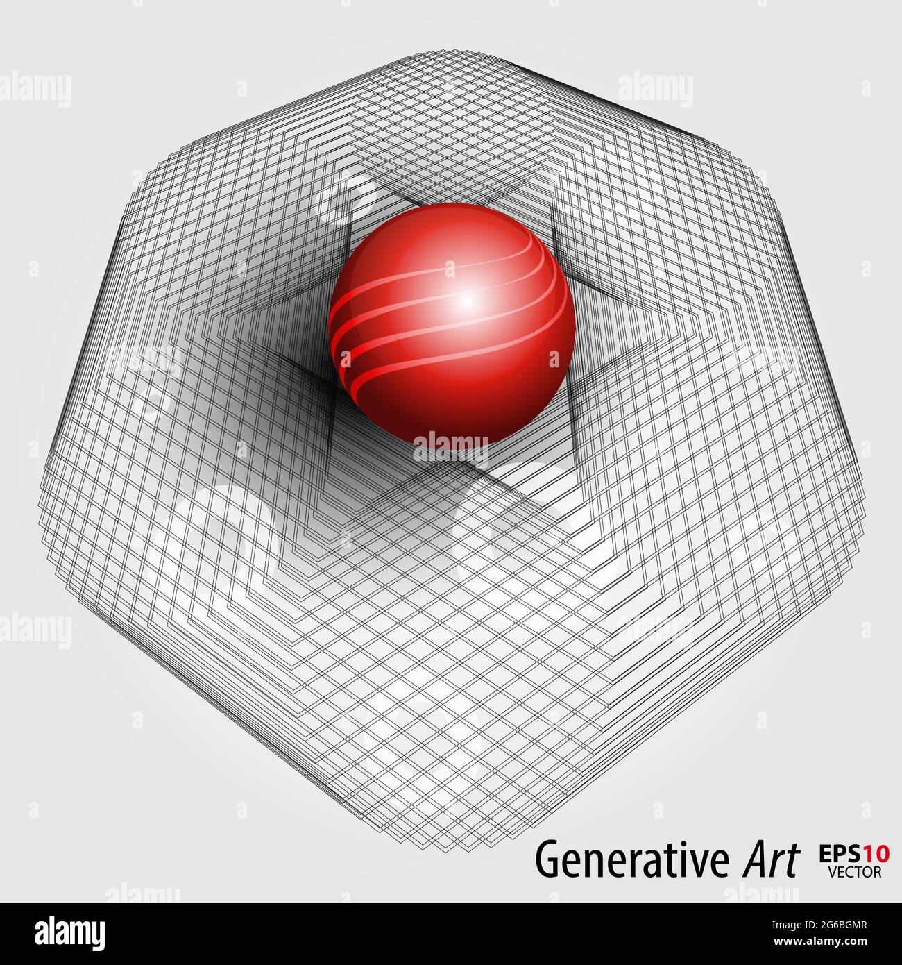 Abstract vector color generative art objects background template design ... Abstract vector color generative art objects background template design ...