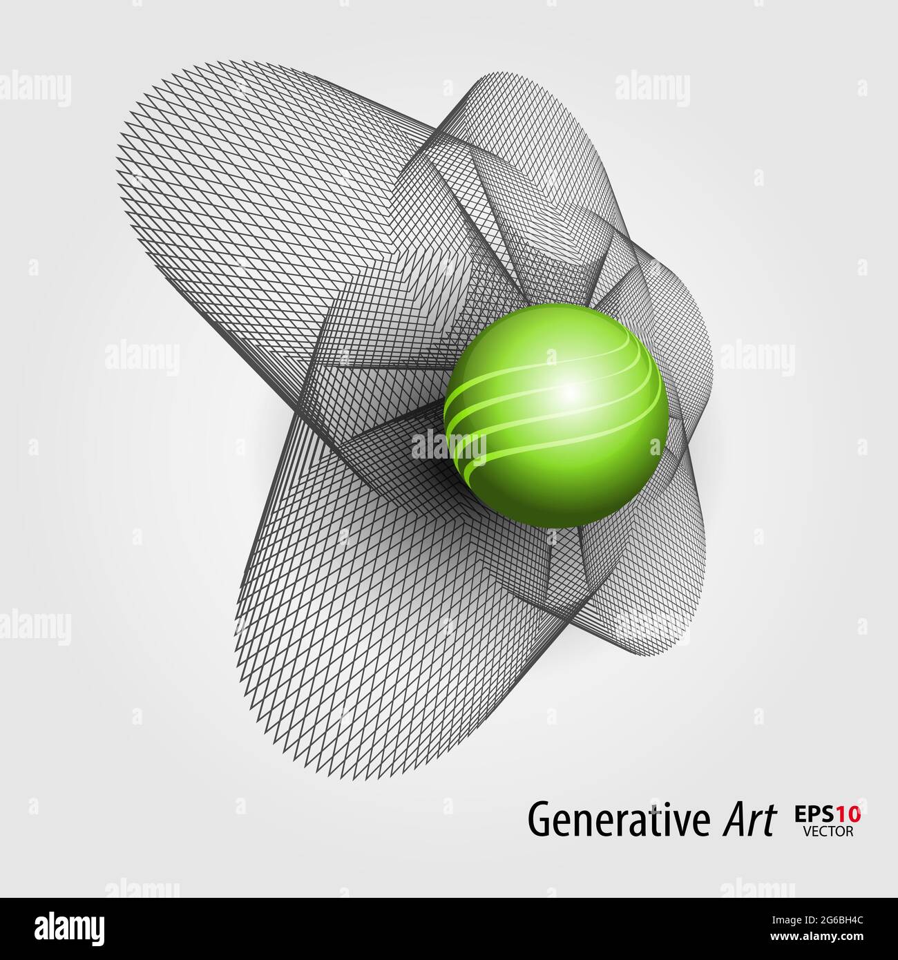 Abstract vector color generative art objects background template design ... Abstract vector color generative art objects background template design ...