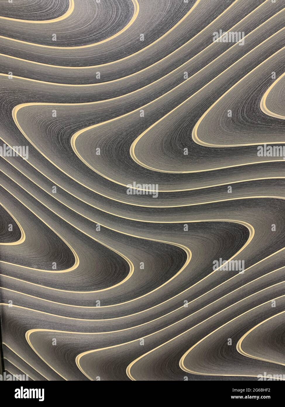 Old gray wall with curved lines texture structure as background Stock ...