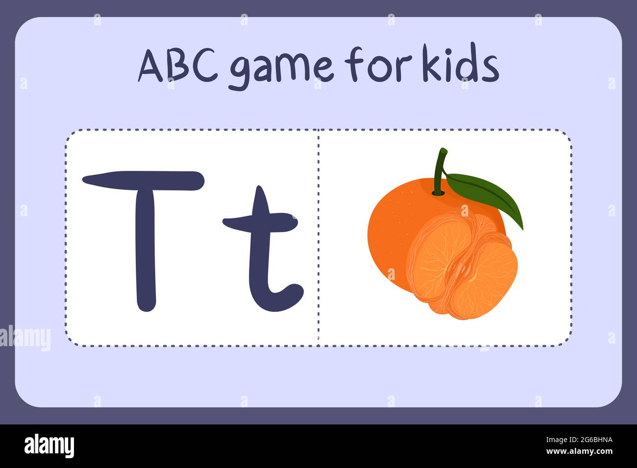 Kid alphabet mini games in cartoon style with letter T - tangerine ...