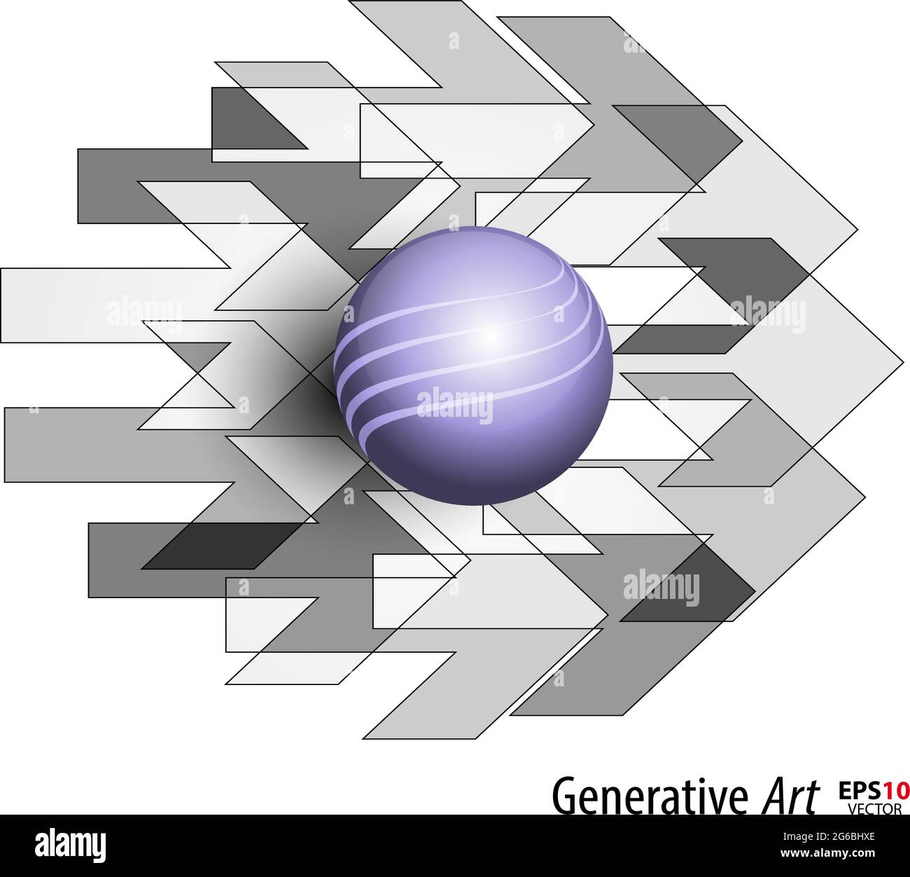 Abstract vector color generative art objects background template design ... Abstract vector color generative art objects background template design ...