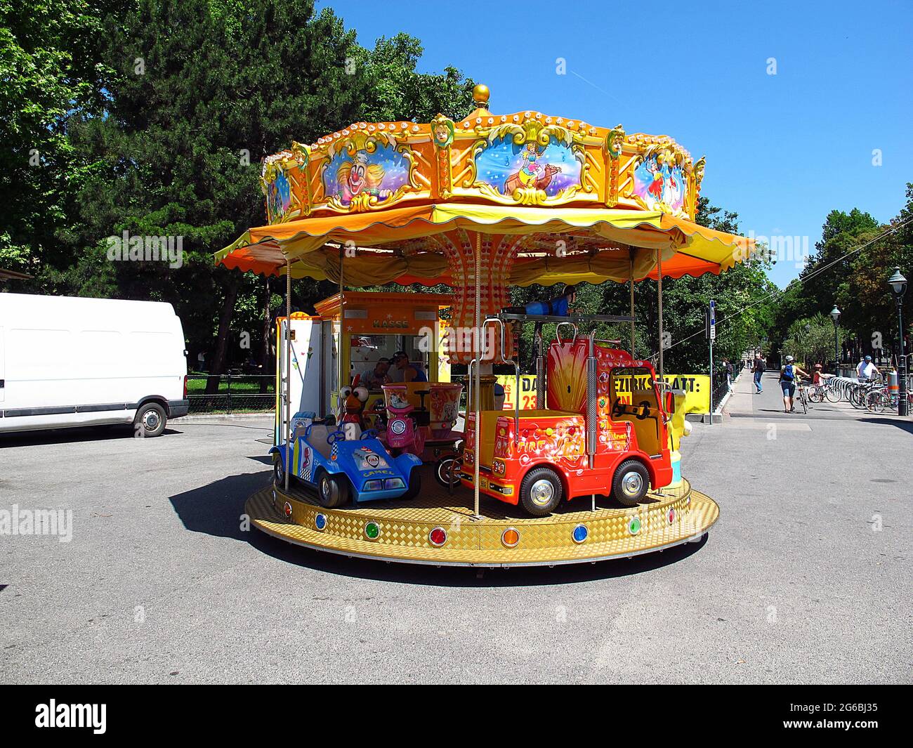 The carousel in center of Vienna, Austria Stock Photo - Alamy