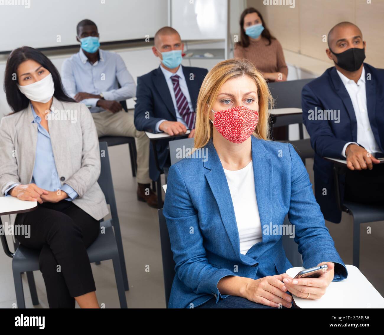 People attending seminar hi-res stock photography and images - Alamy