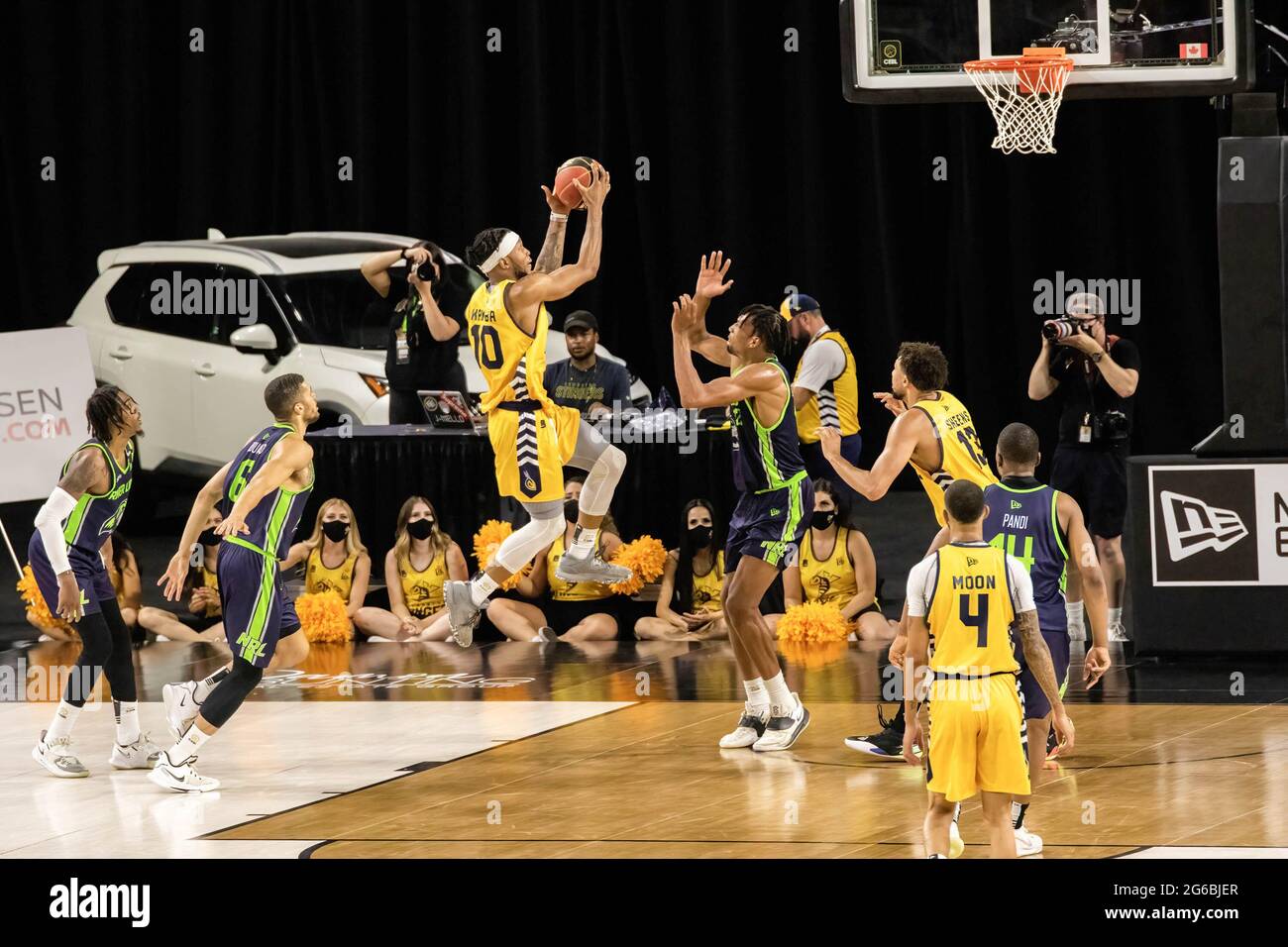Edmonton, Canada. 02nd July, 2021. Mathieu Kamba (10) of Edmonton ...