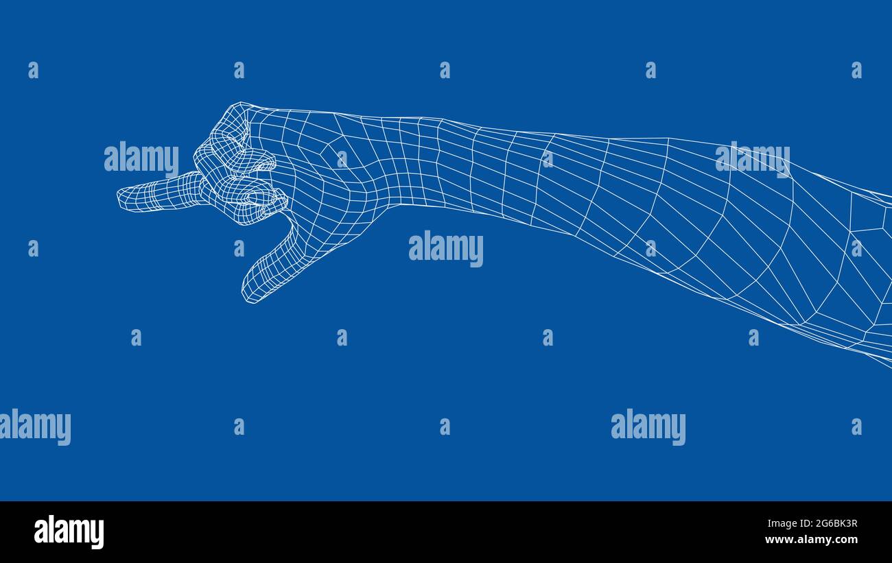 Human hand point with finger. Vector Stock Vector Image & Art - Alamy