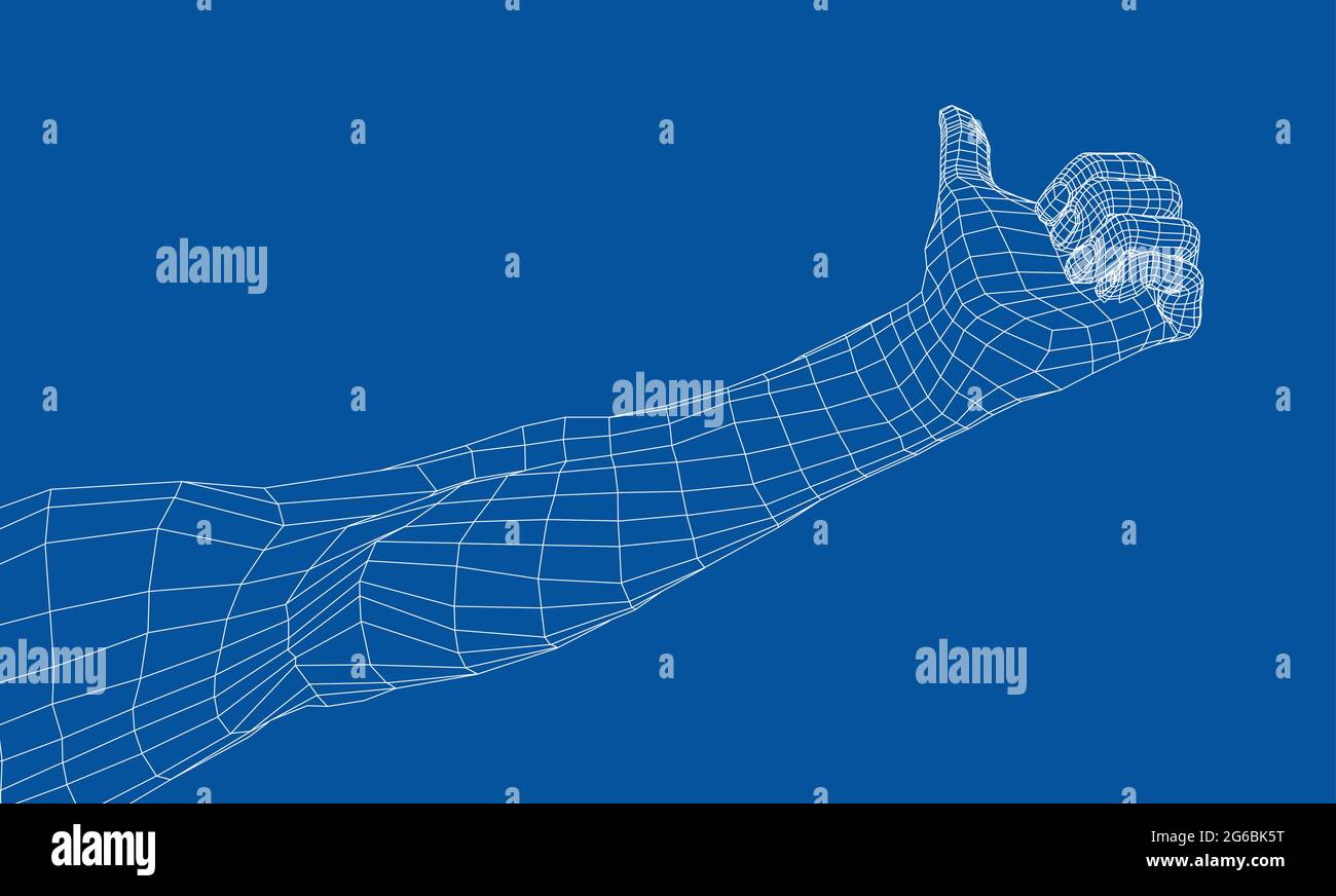 Thumb up hand sign. Vector Stock Vector Image & Art - Alamy