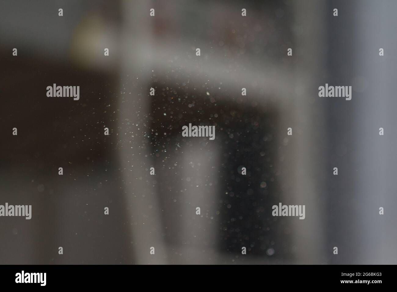 Dust in the room, in the sunlight from the window, in the Stock Photo ...