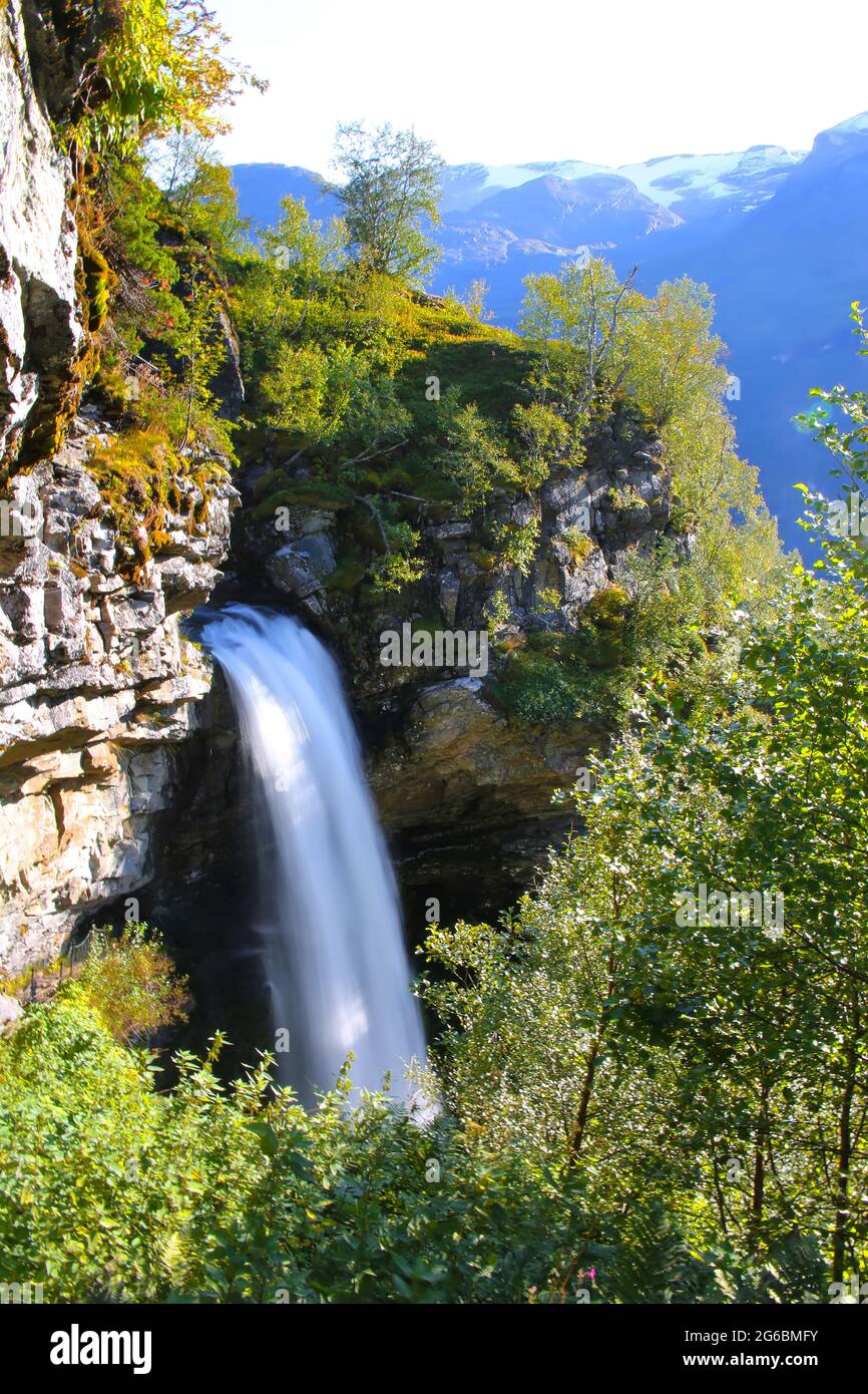 Waterfall walk in geiranger hi-res stock photography and images - Alamy