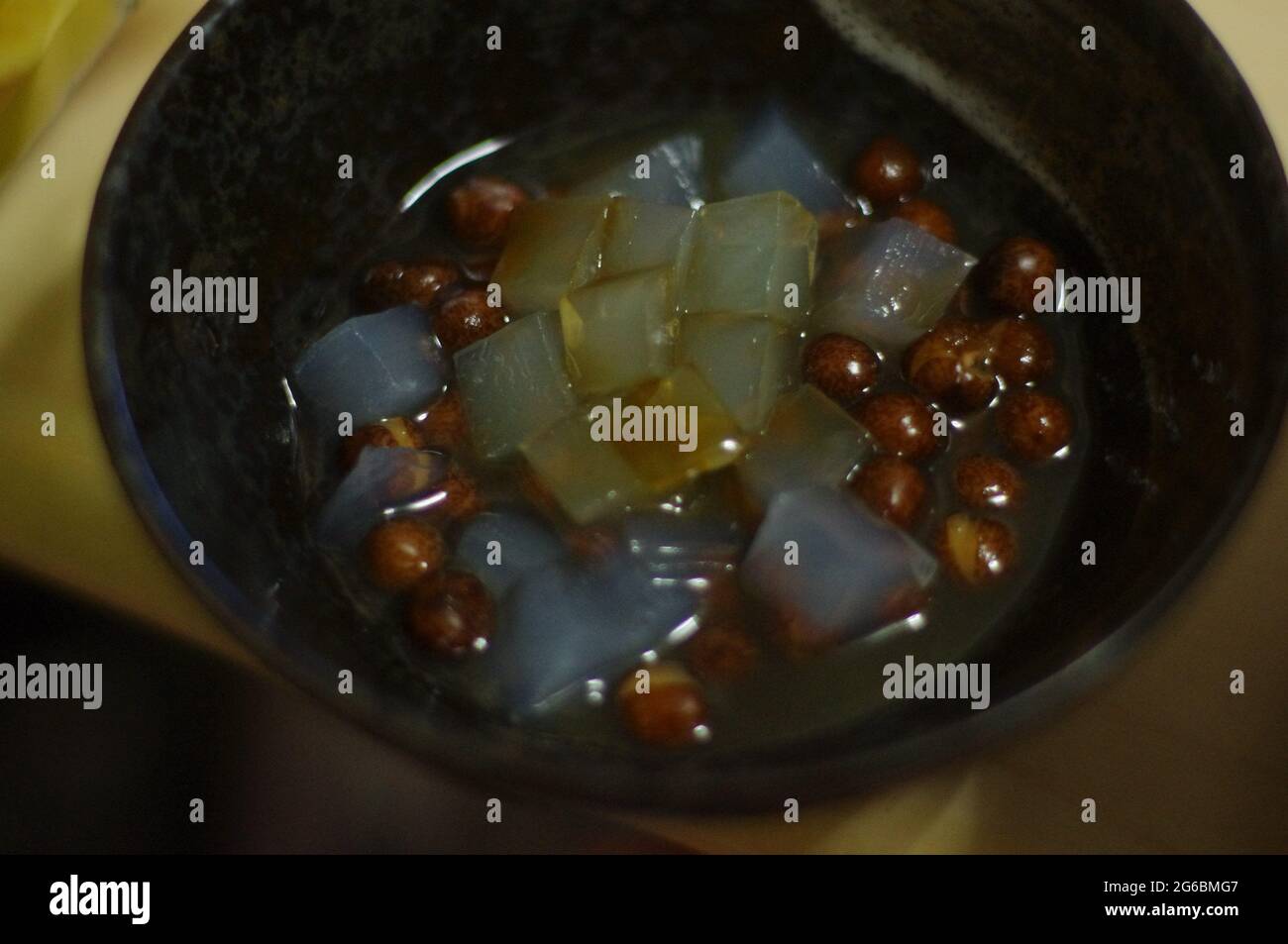 Mitsumame topped with bean jam hi-res stock photography and images - Alamy