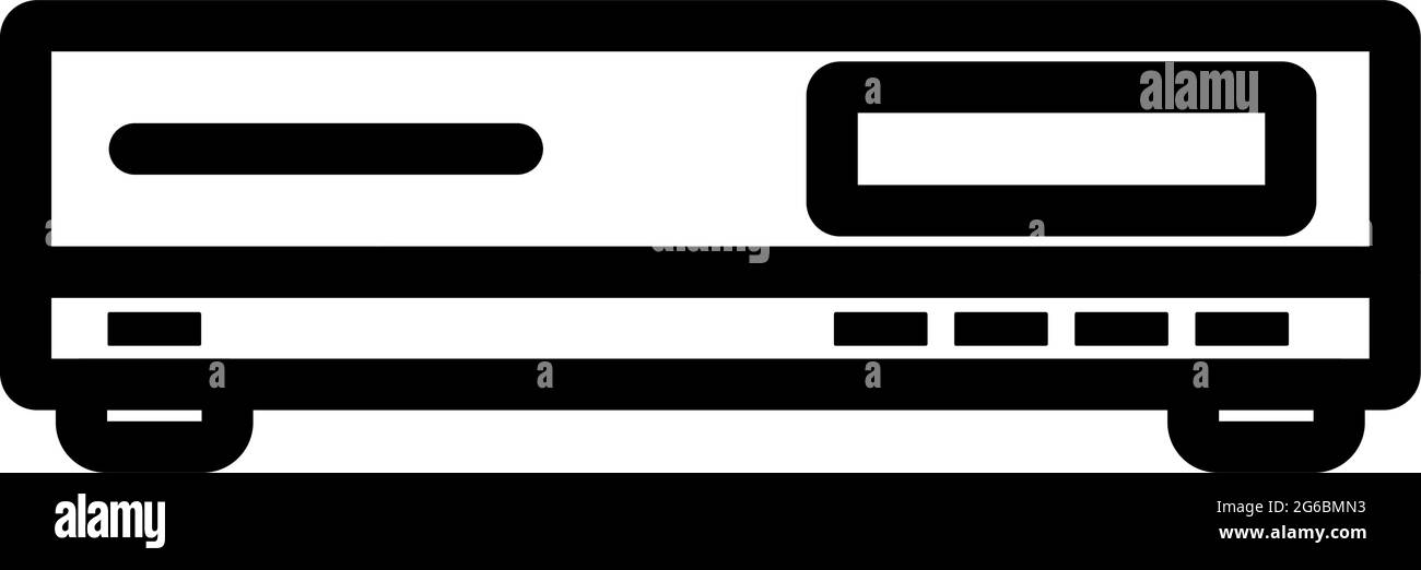 Media Player Icon. Bold outline design with editable stroke width ...