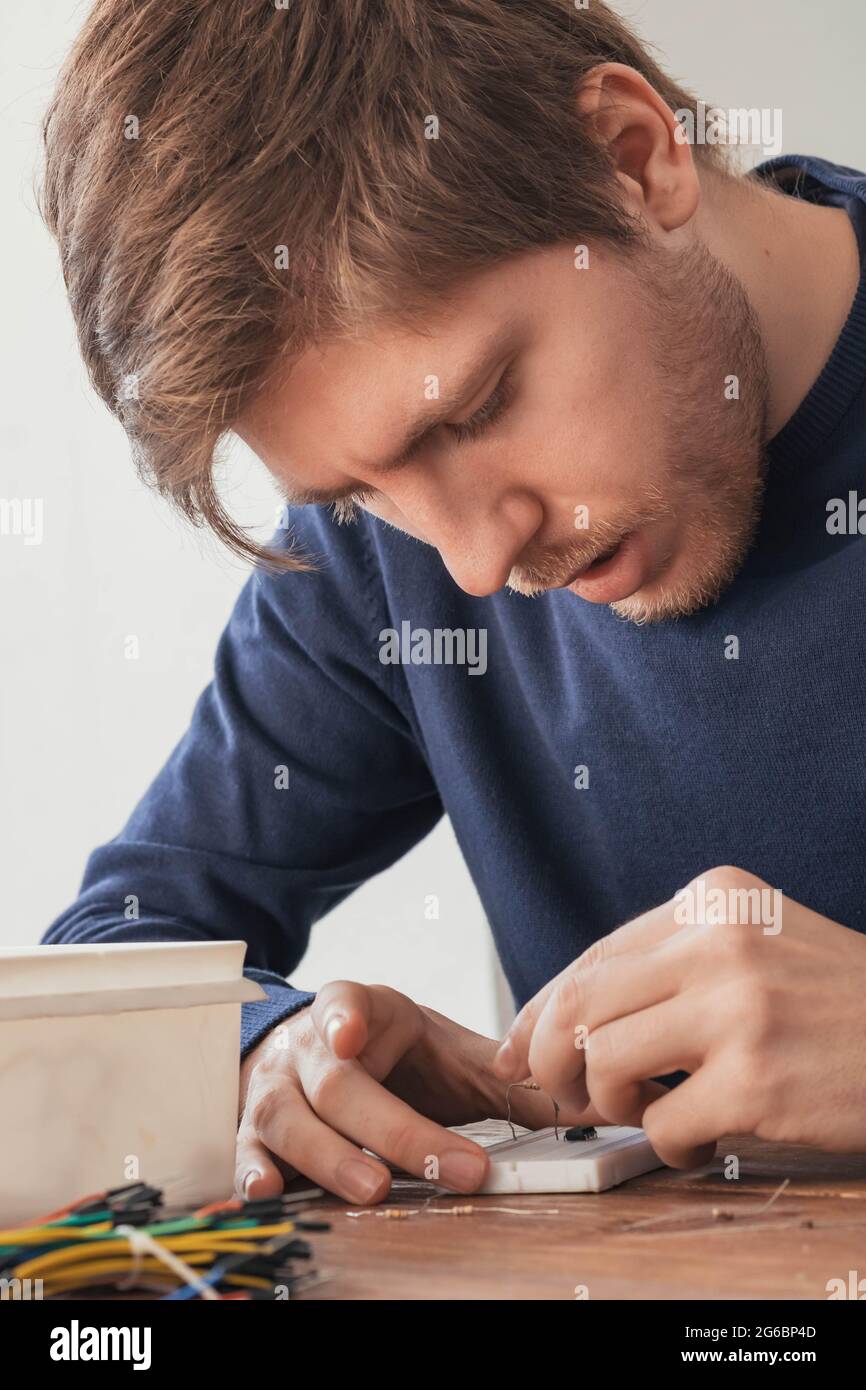 circuit programmer working from home Stock Photo - Alamy