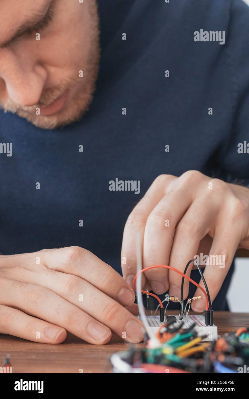 circuit programmer working from home Stock Photo - Alamy