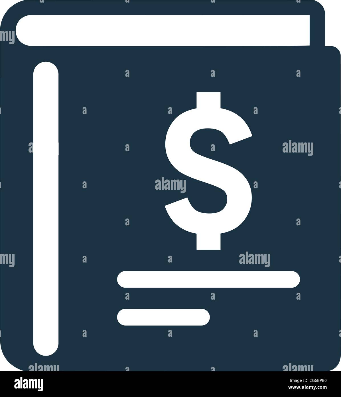 Finance book icon - Use for commercial purposes, print media, web or ...