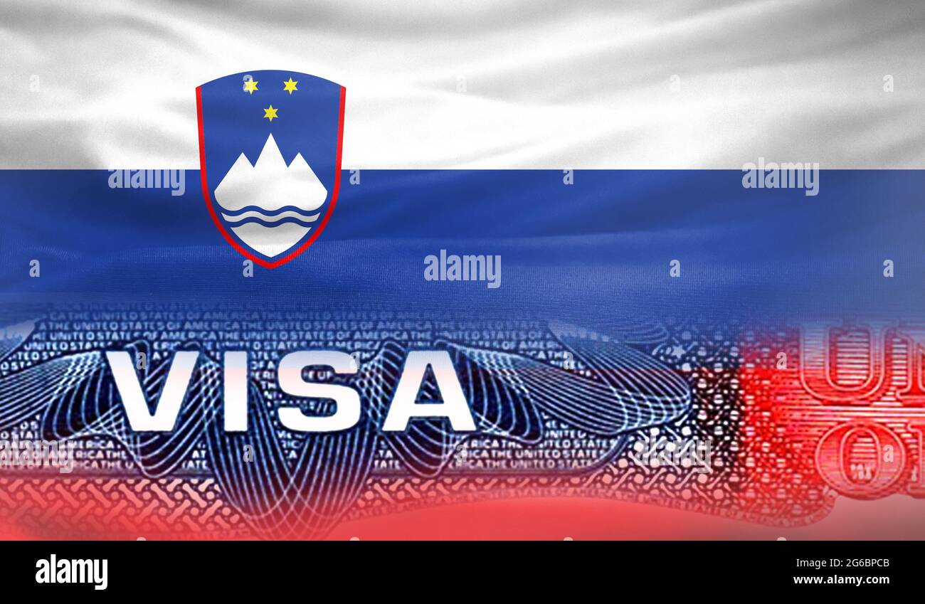 Slovenia visa stamp in hi-res stock photography and images - Alamy