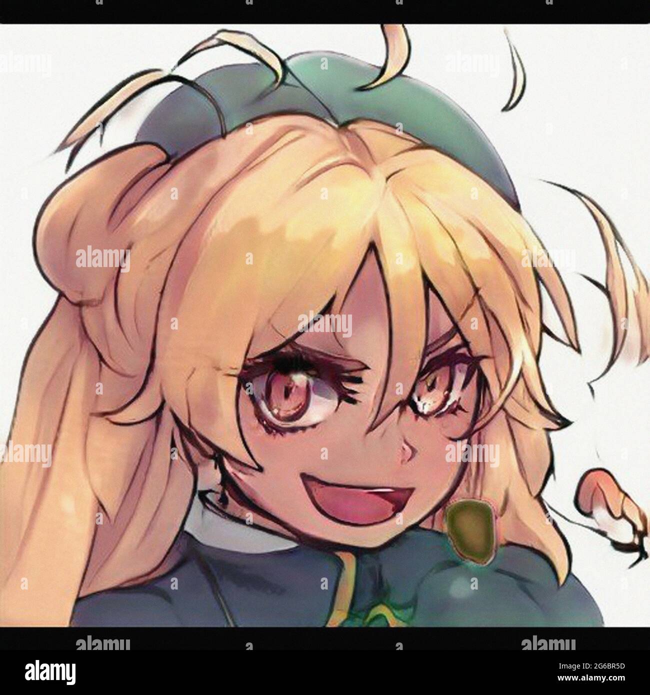 Anime character portrait illustration art Stock Photo - Alamy