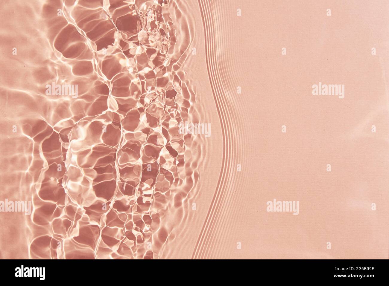 Beige water surface background. Water texture with splashes and bubbles ...