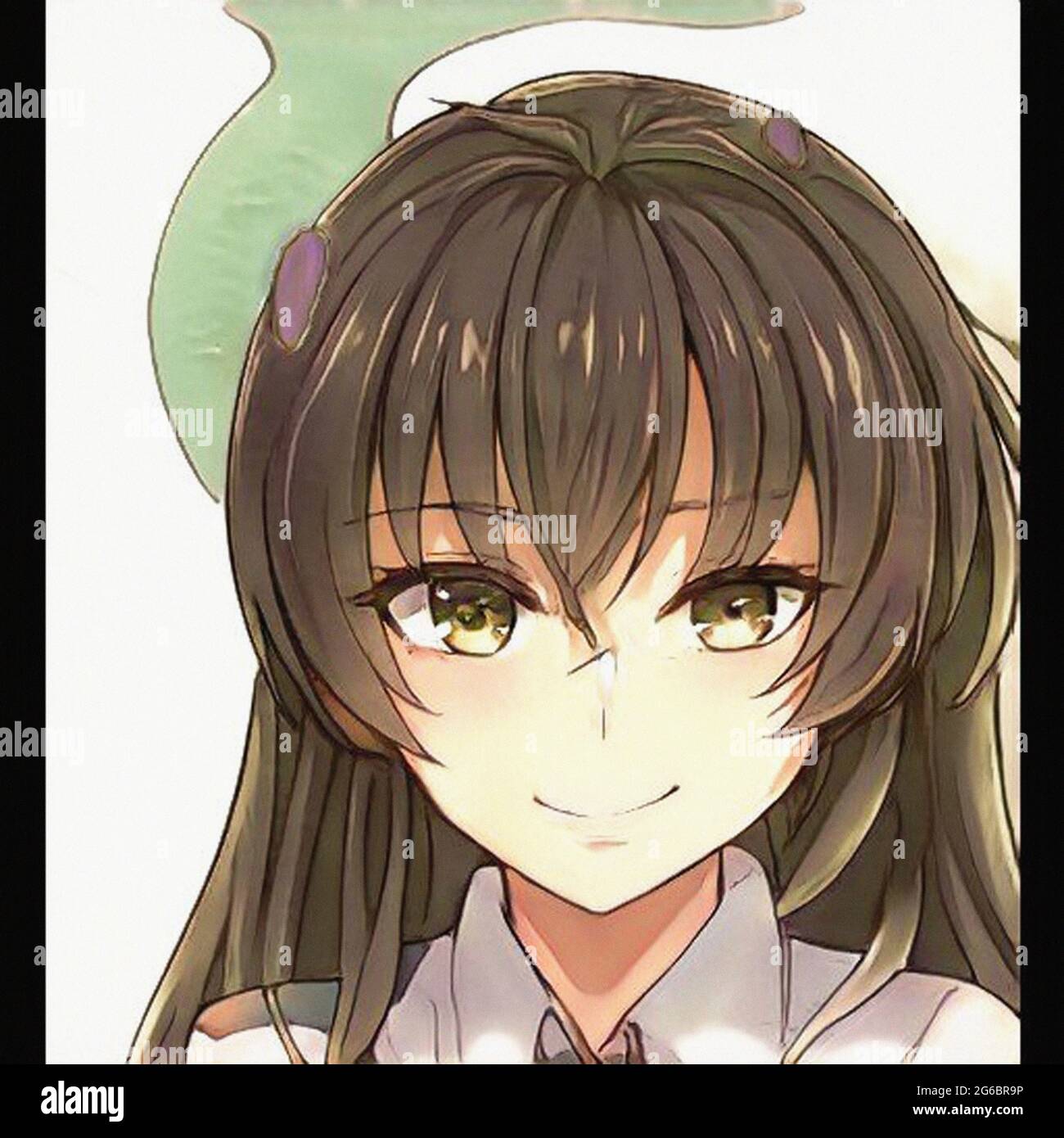 Anime character portrait illustration art Stock Photo - Alamy