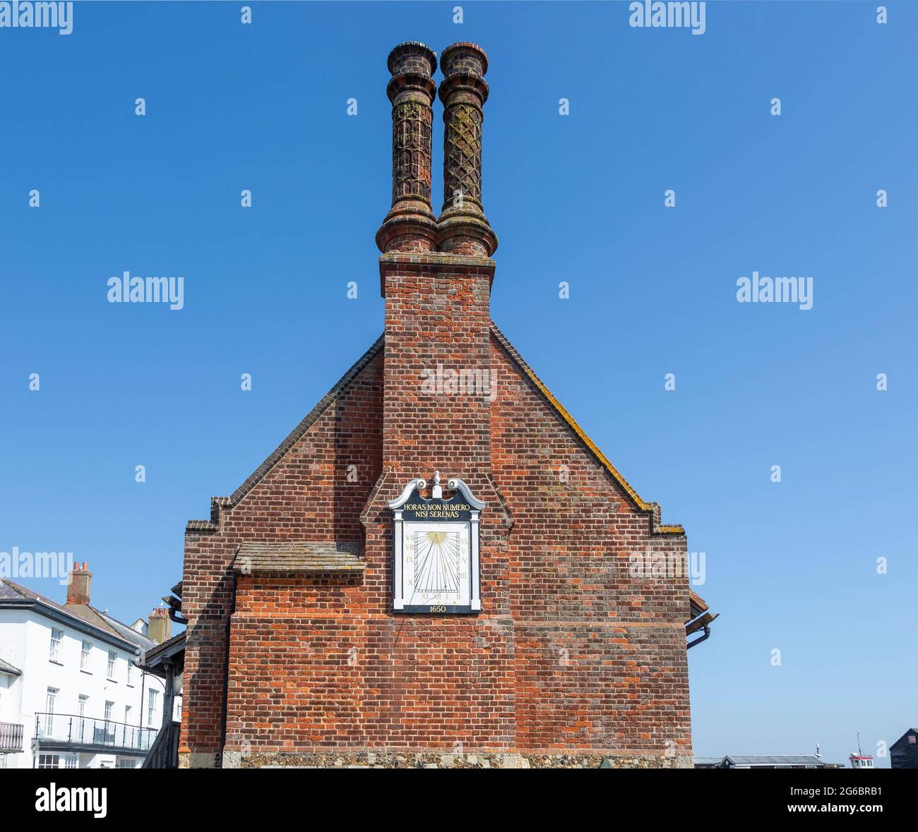 Historic Moot Hall building town guildhall, Aldeburgh, Suffolk, England ...