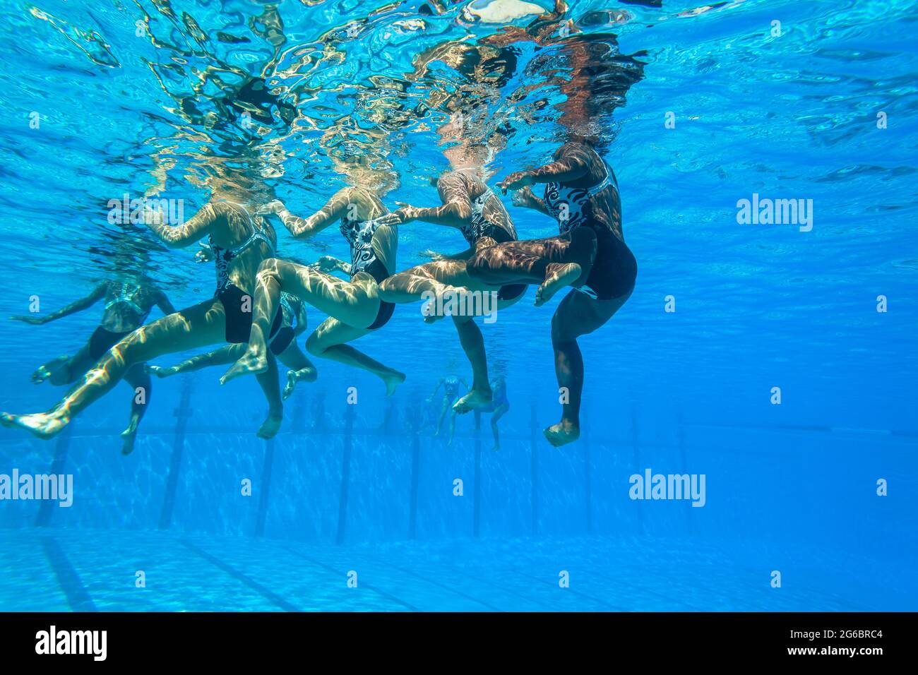 Synchronized Swimming Underwater High Resolution Stock Photography and ...