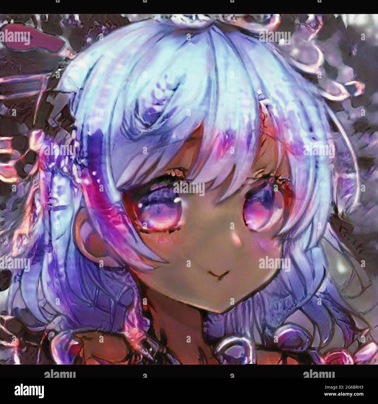 Anime character portrait illustration art Stock Photo - Alamy