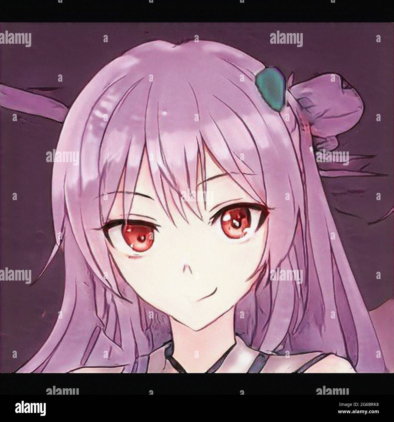 Anime character portrait illustration art Stock Photo - Alamy