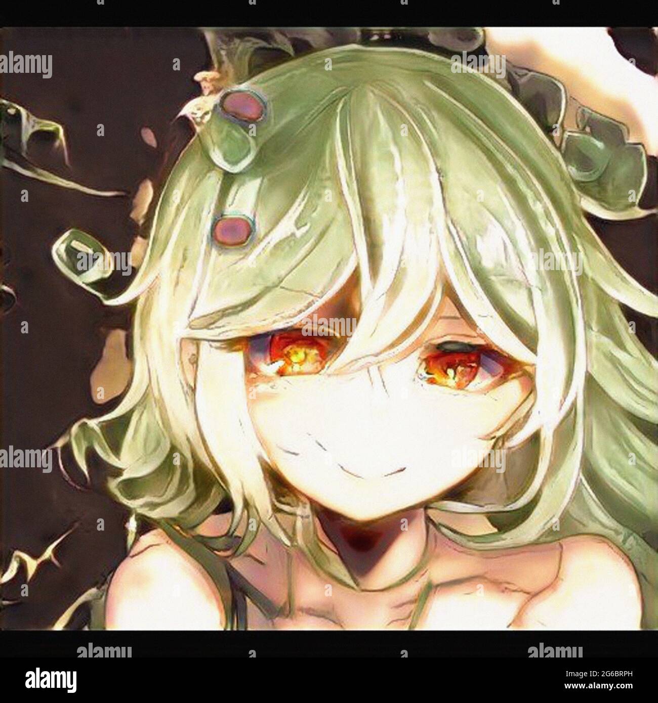 Anime character portrait illustration art Stock Photo - Alamy