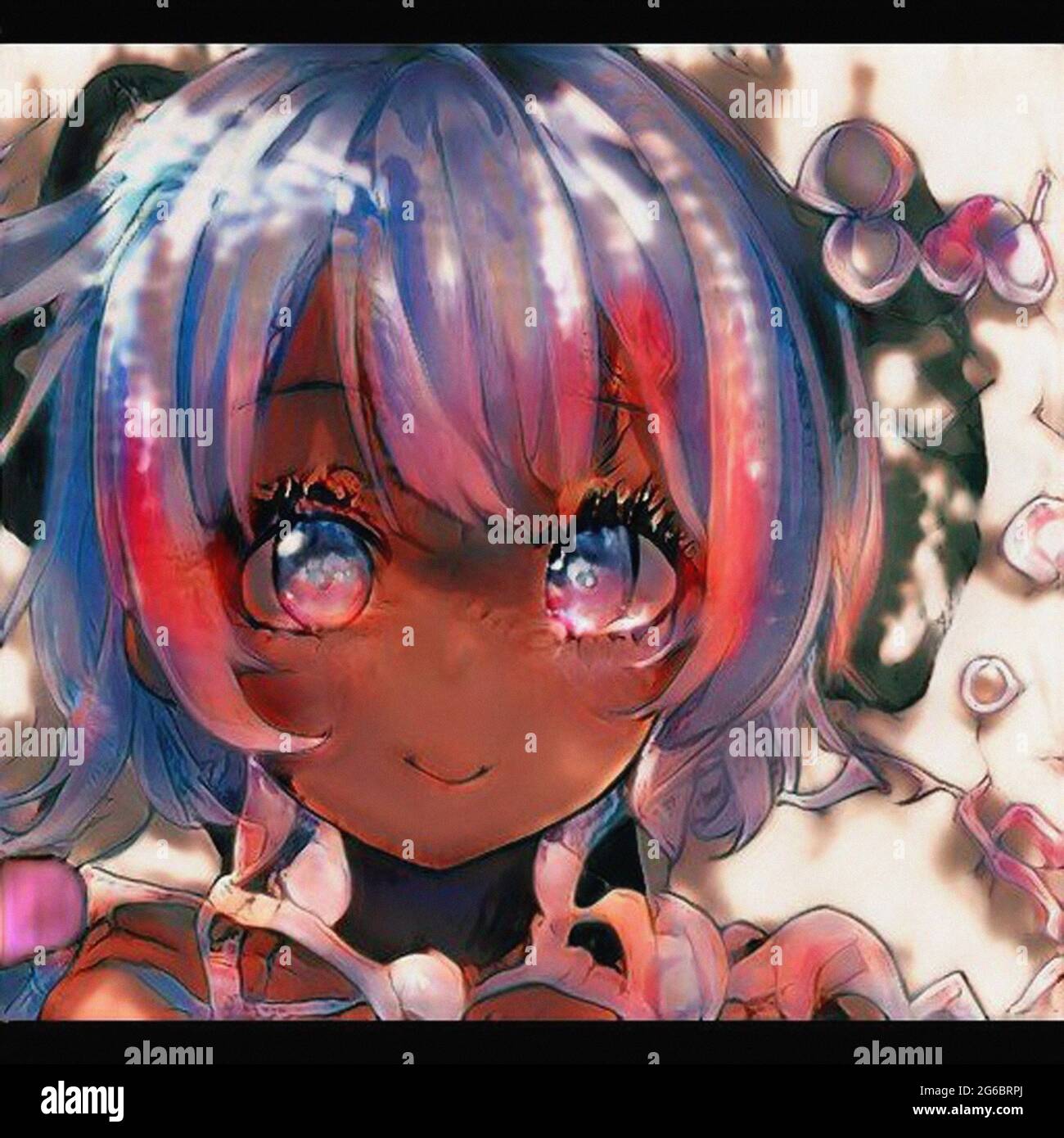 Anime character portrait illustration art Stock Photo - Alamy