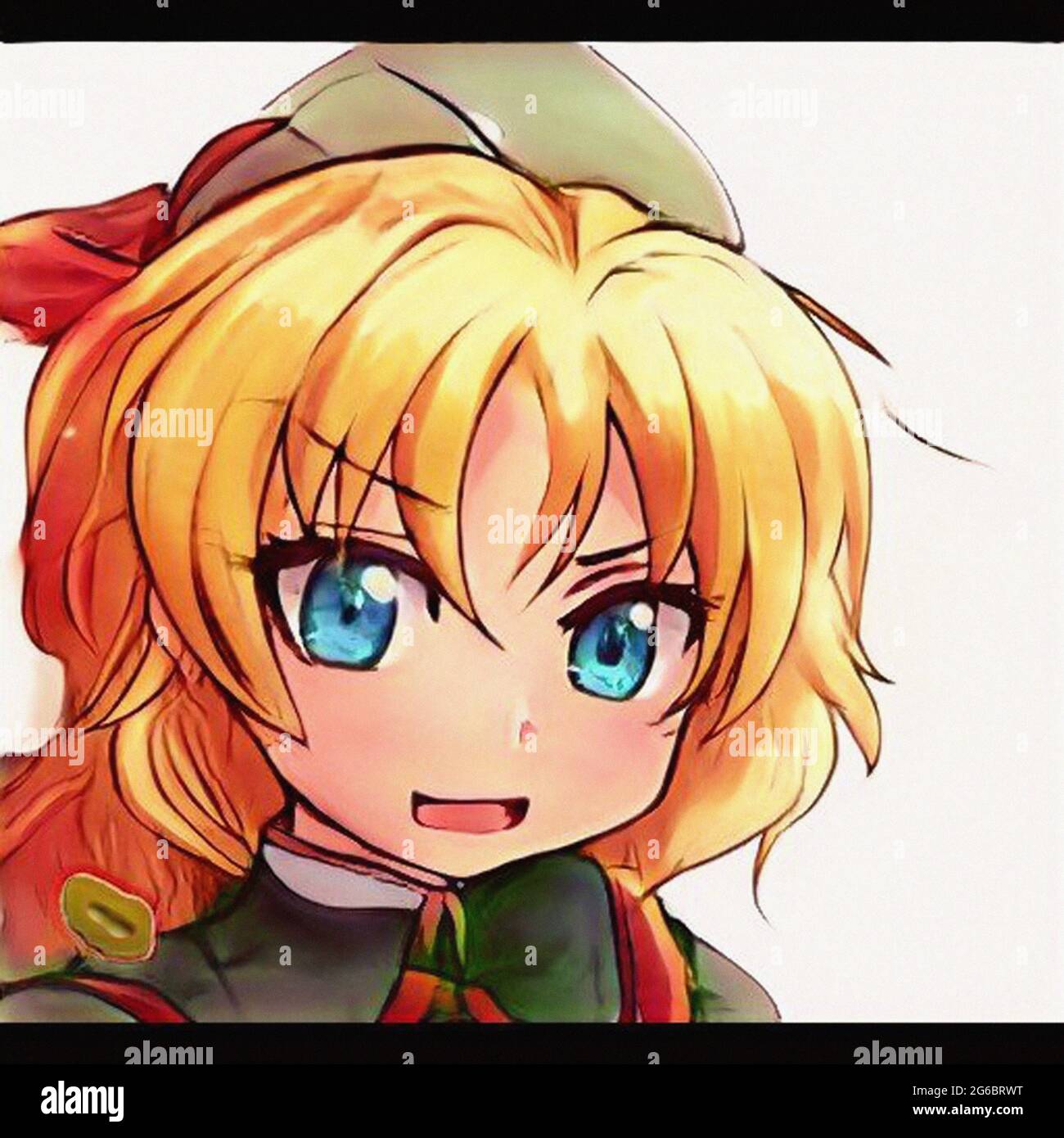 Anime character portrait illustration art Stock Photo - Alamy